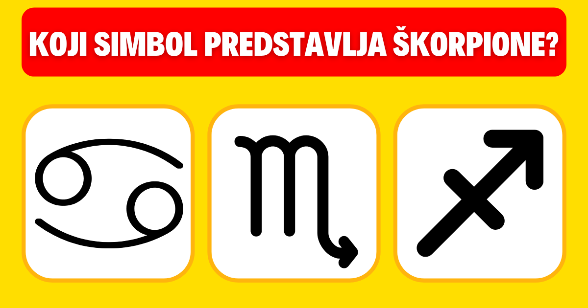 KVIZ: Znaš li koji su simboli ovih horoskopskih znakova? | Joomboos ...