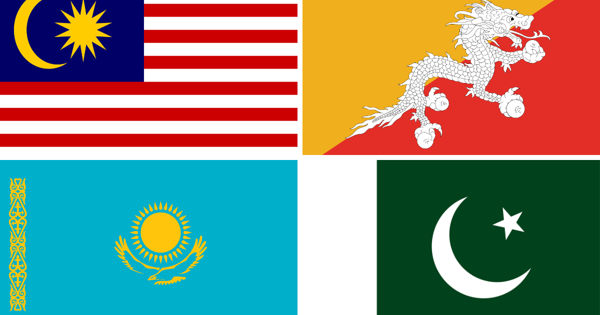 KVIZ: Spojite azijske zemlje i njihove zastave! | Joomboos.24sata.hr